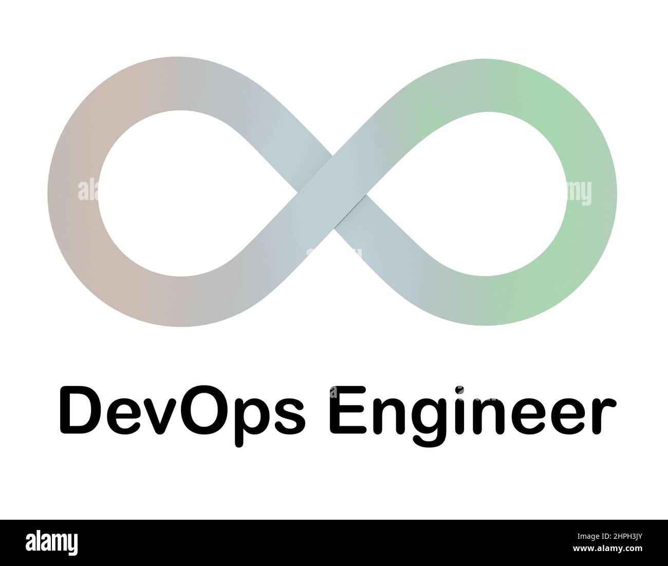 3D illustration of DevOps symbol, isolated on white Stock Photo - Alamy