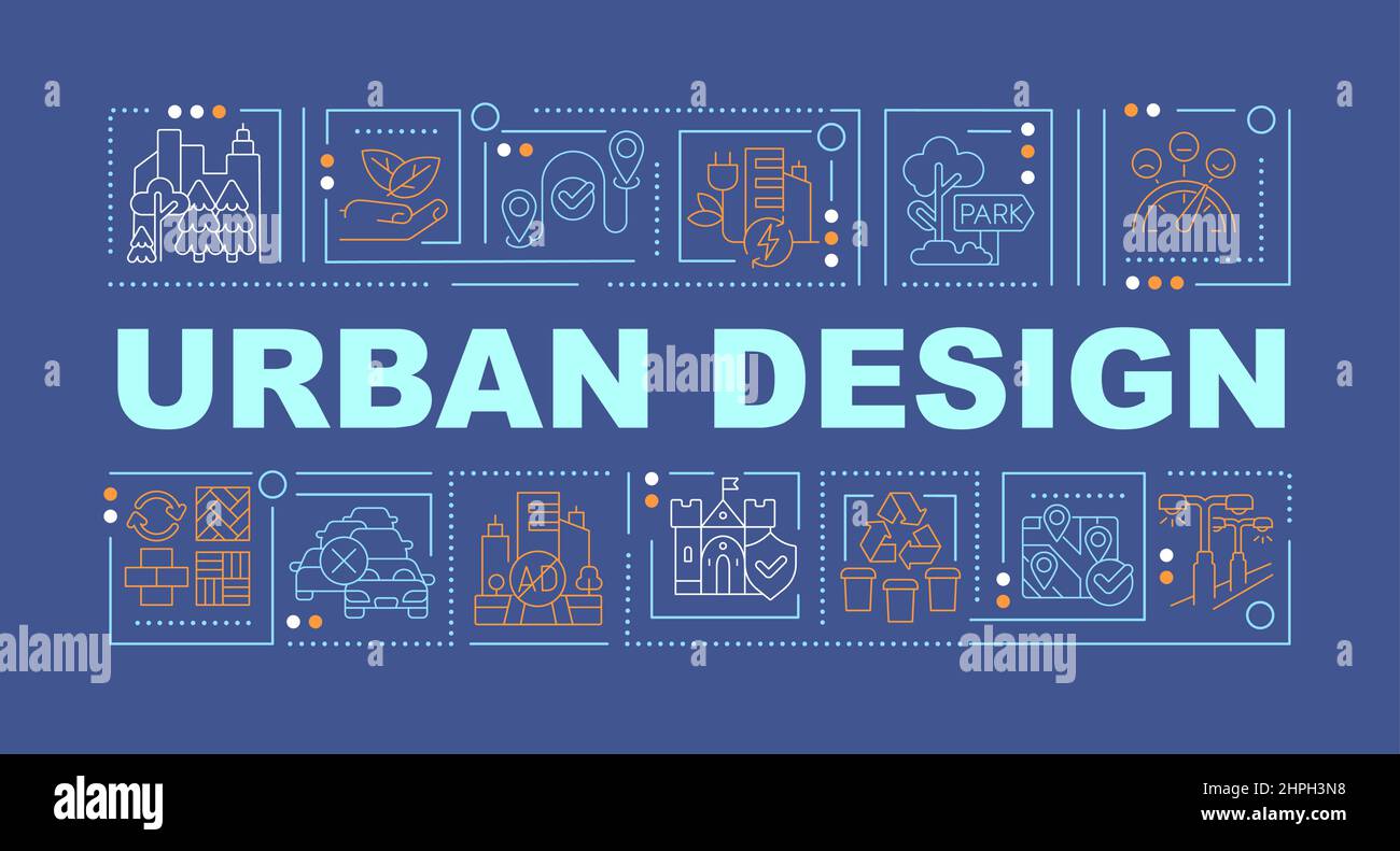 Urban Design Word Concepts Blue Banner Stock Vector Image And Art Alamy