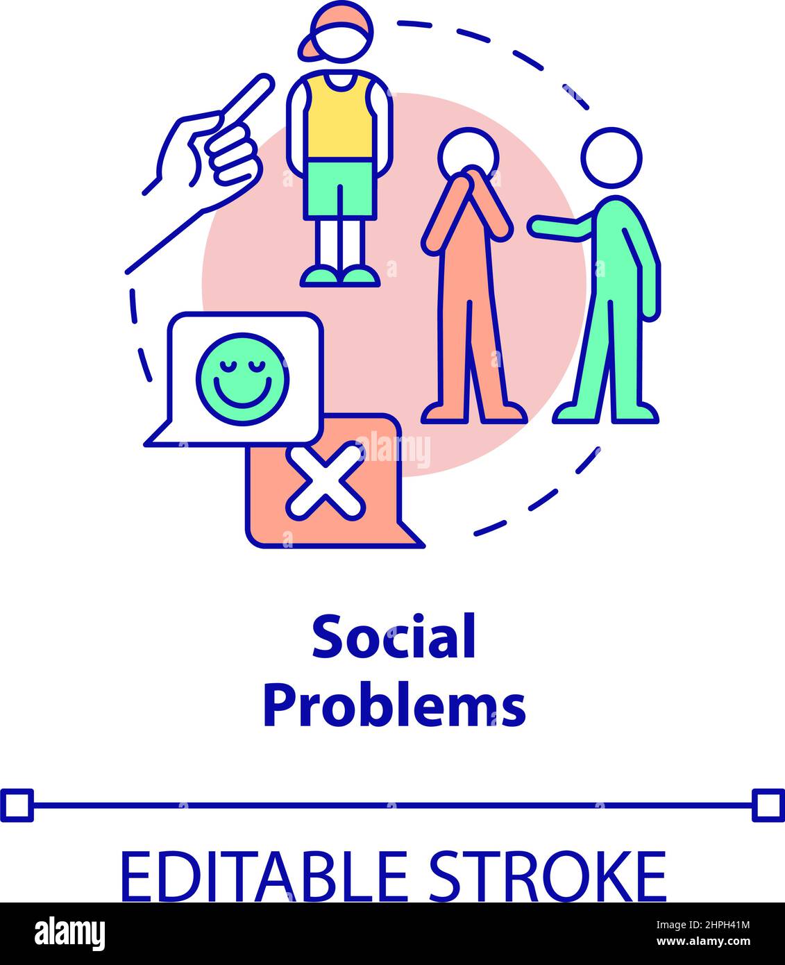 Social problems concept icon Stock Vector Image & Art - Alamy Social problems concept icon Stock Vector Image & Art - Alamy