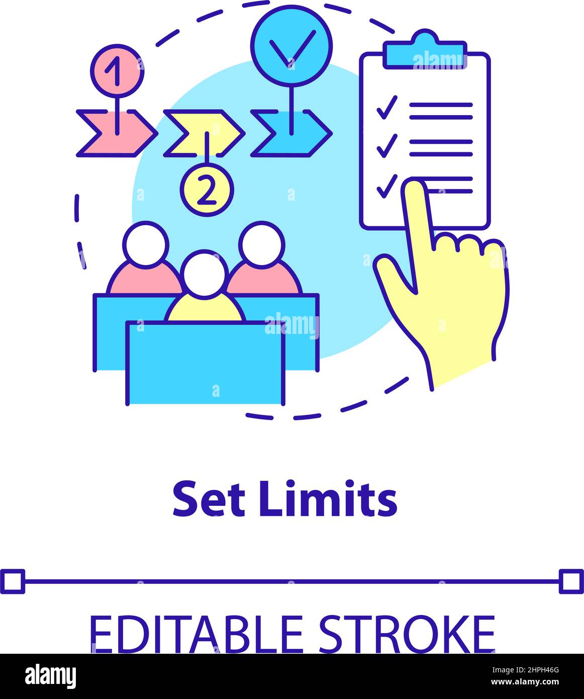 Set limits concept icon Stock Vector Image & Art - Alamy