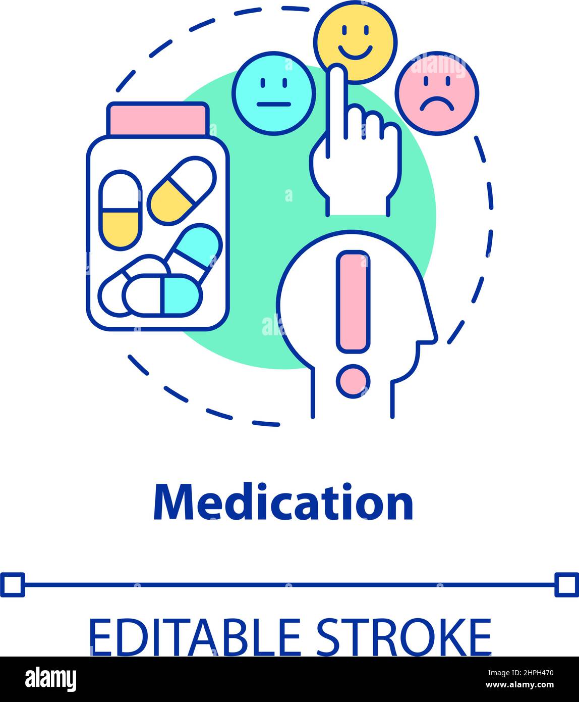 Medication concept icon Stock Vector Image & Art - Alamy
