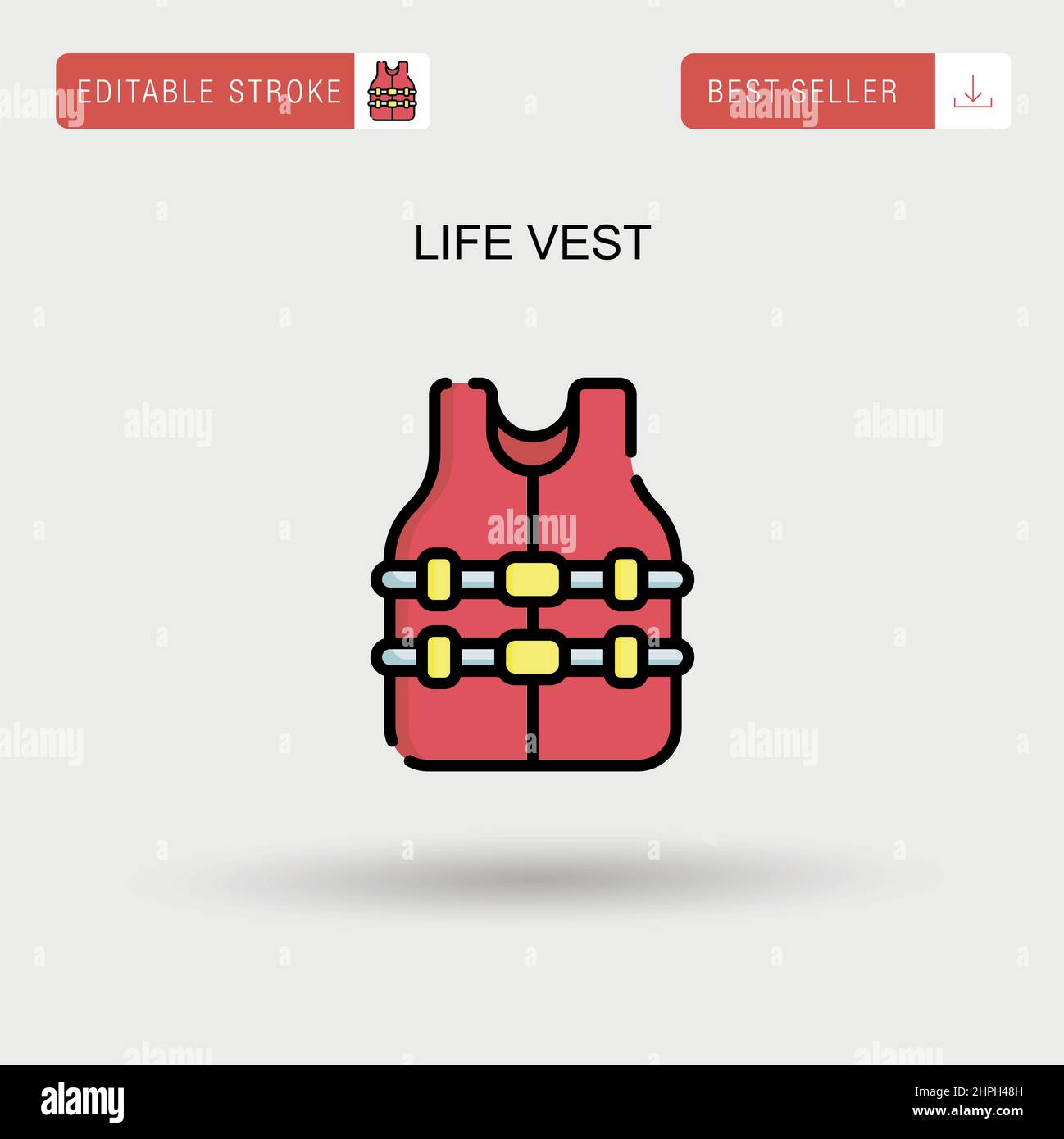 Lifejacket blue Stock Vector Images - Alamy