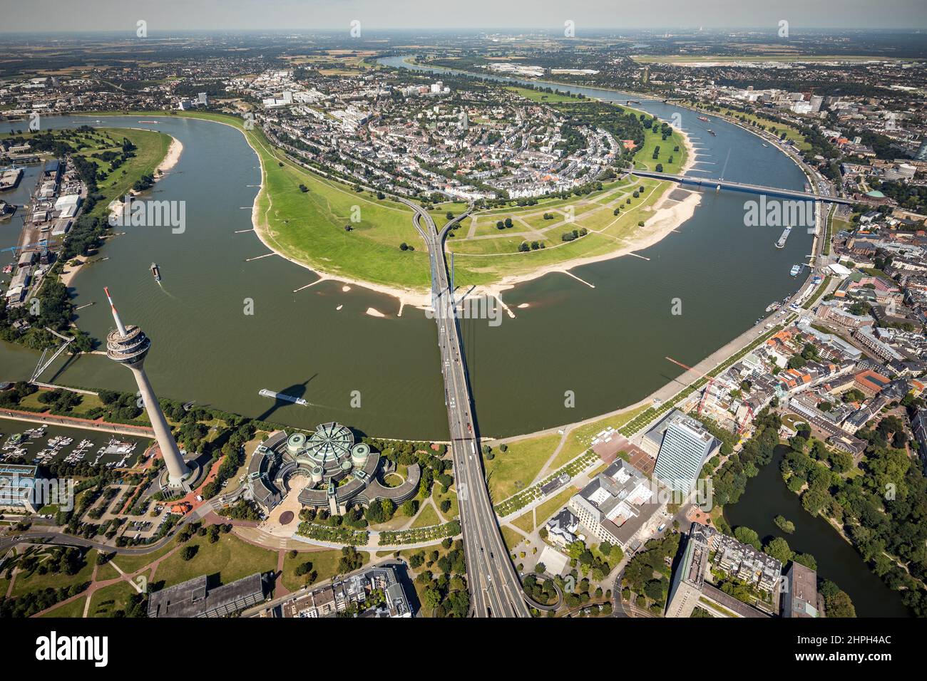Luftbild rheinturm hi-res stock photography and images - Alamy