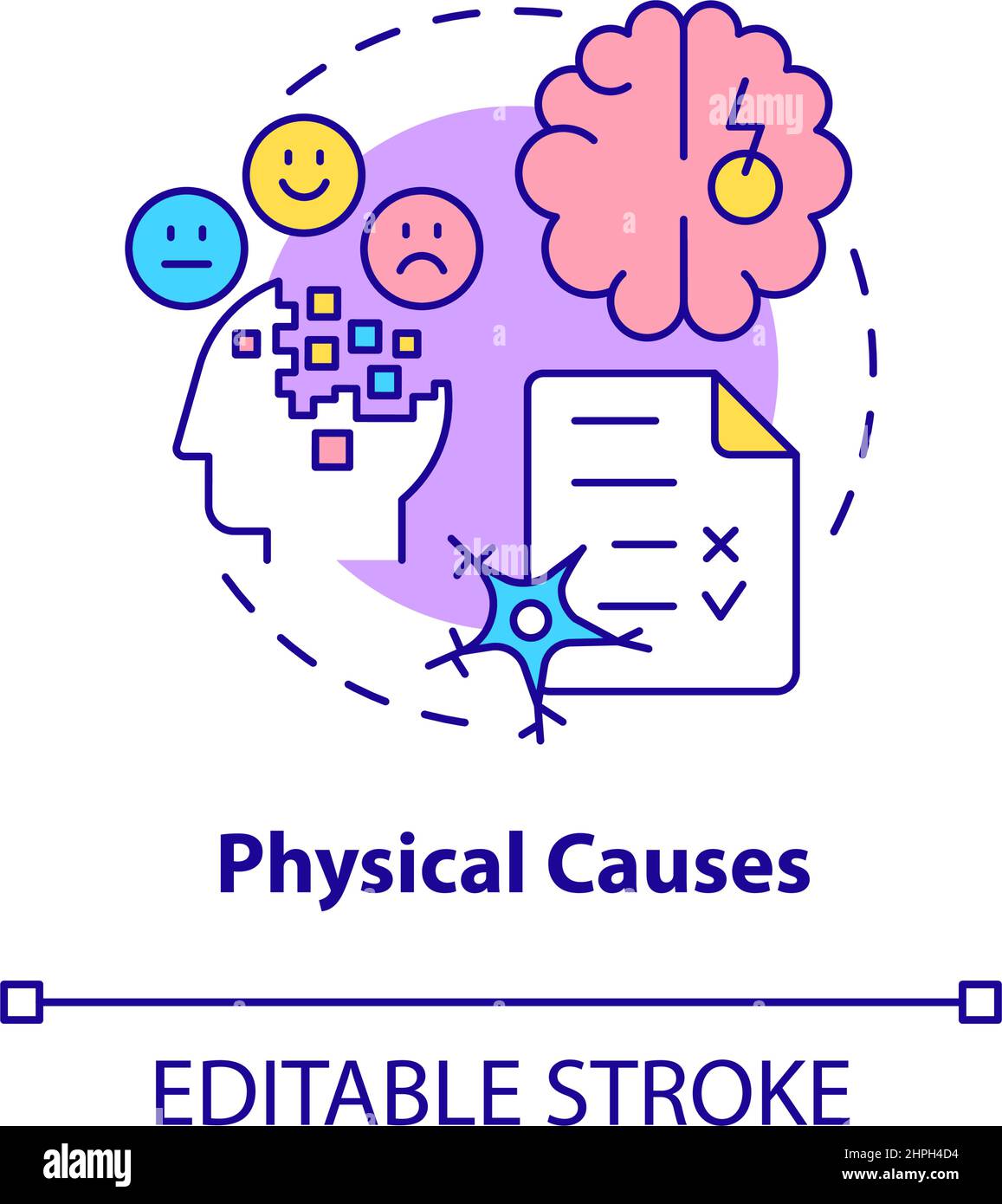 Physical causes concept icon Stock Vector Image & Art - Alamy