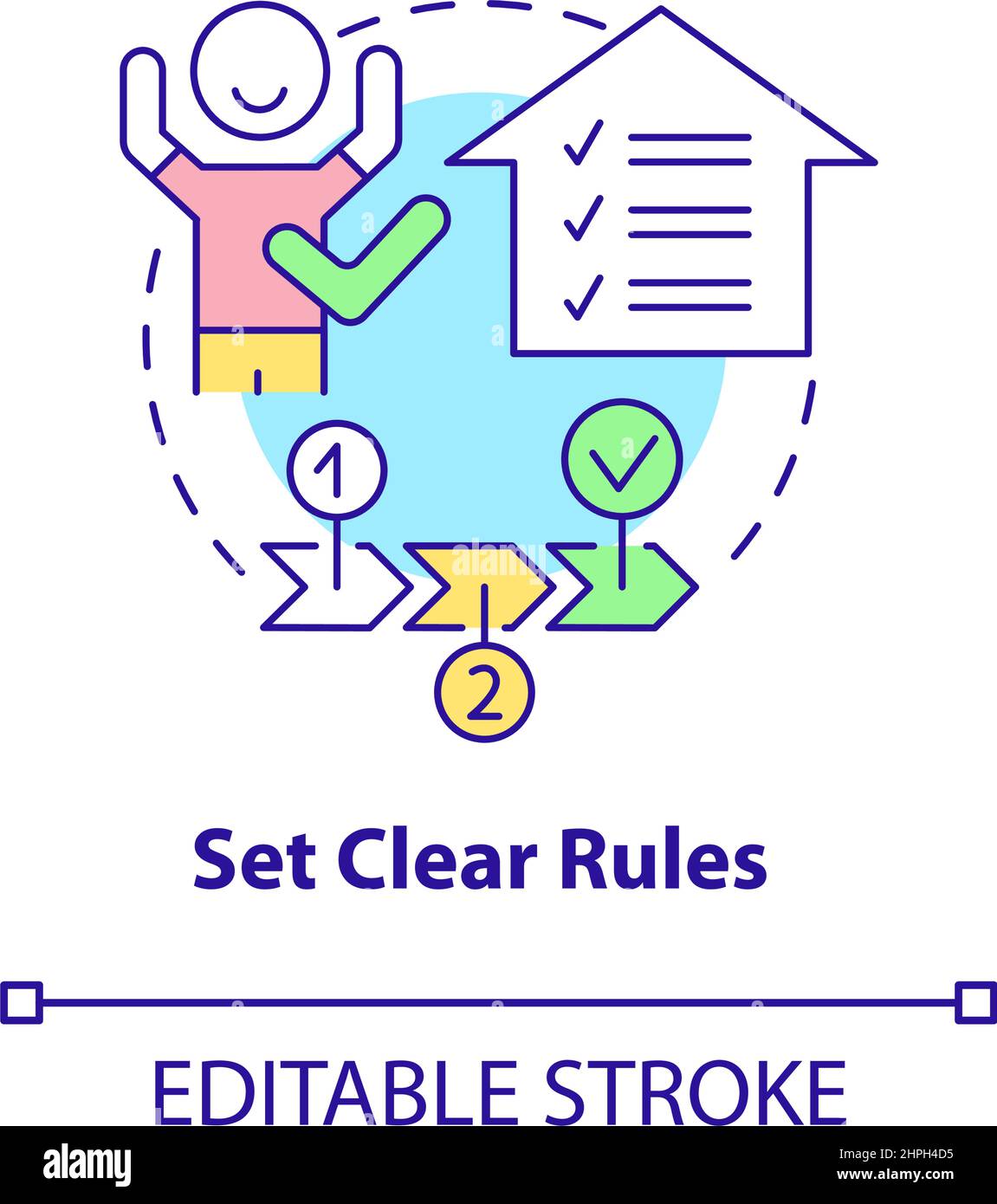 Set clear rules concept icon Stock Vector Image & Art - Alamy