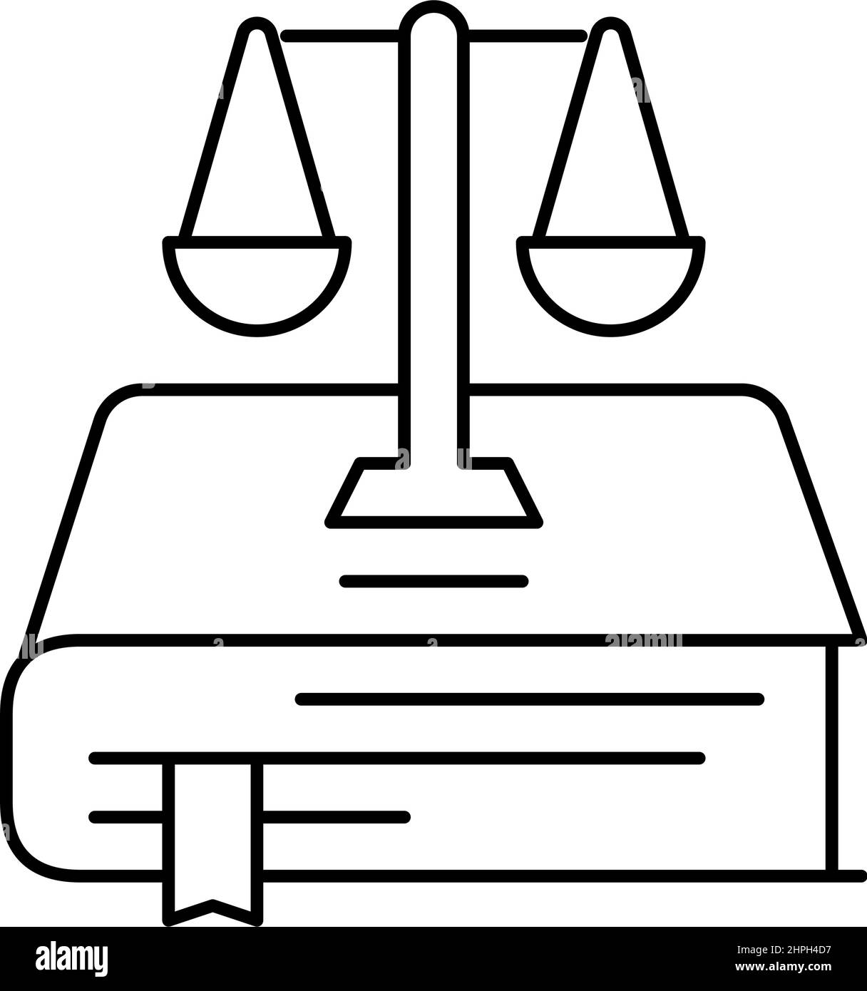constitution law line icon vector illustration Stock Vector Image & Art ...