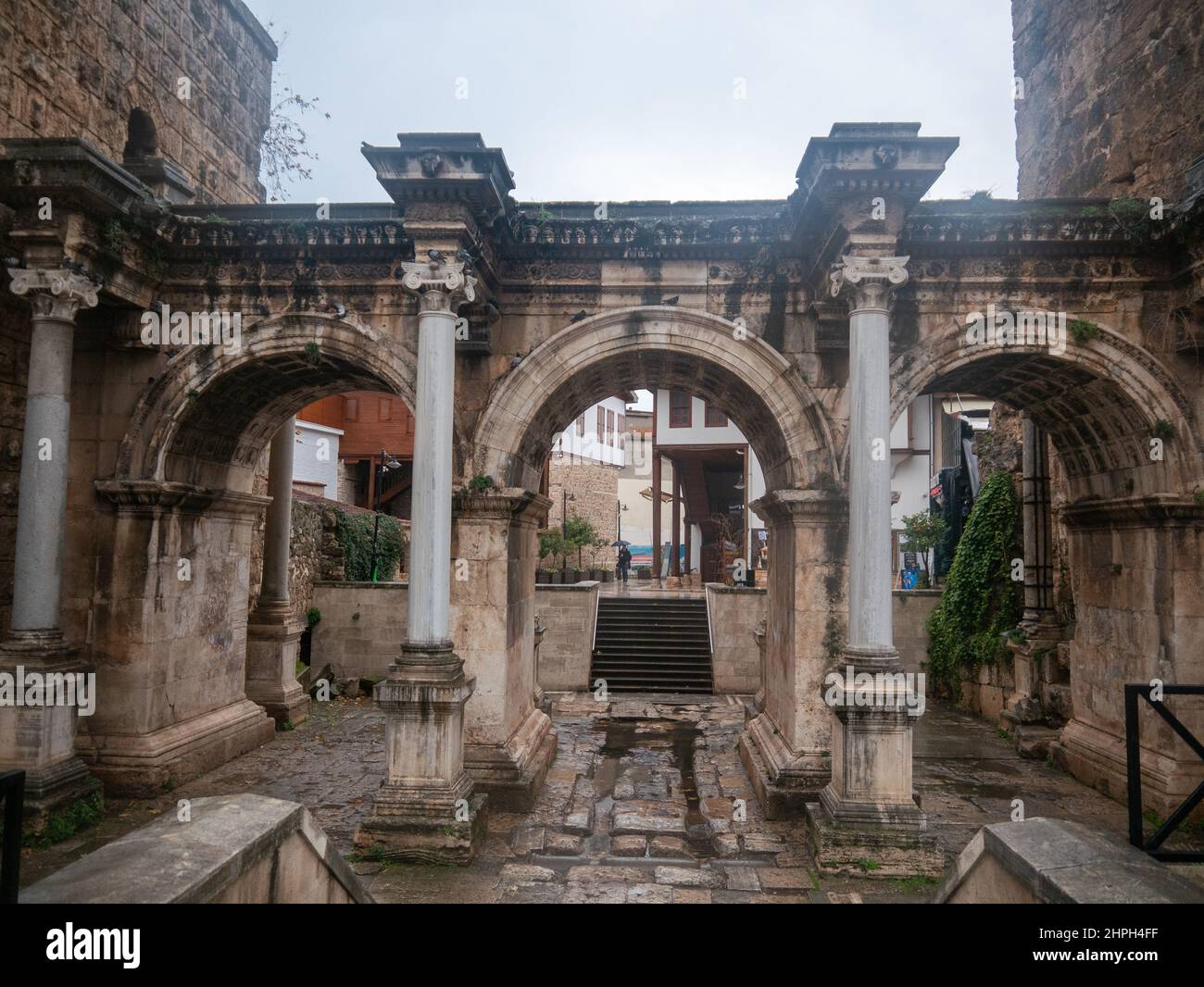 Hadrians gate / Arch ,Kaleici ,Antalya,Turkey Stock Photo - Alamy