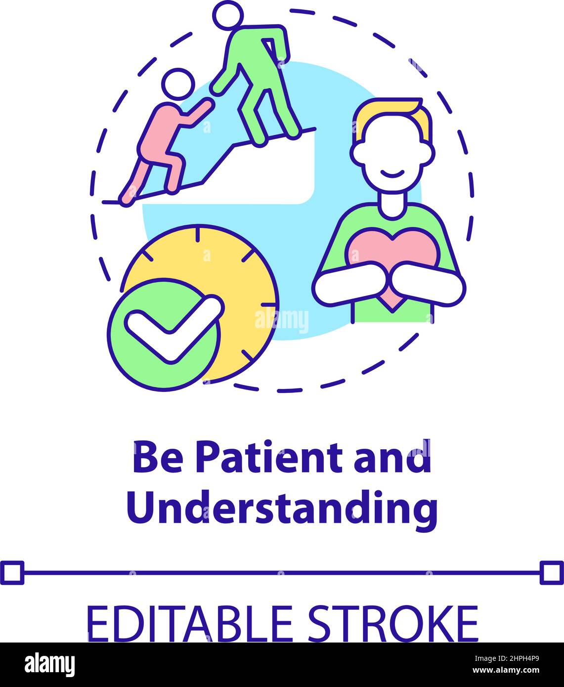 Be patient and understanding concept icon Stock Vector Image & Art - Alamy