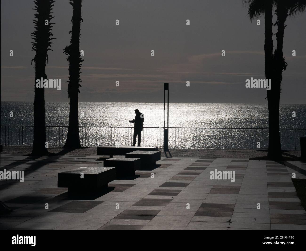 Sunrise , Person at Konyaalti Beach ,Antalya ,Turkey Stock Photo - Alamy