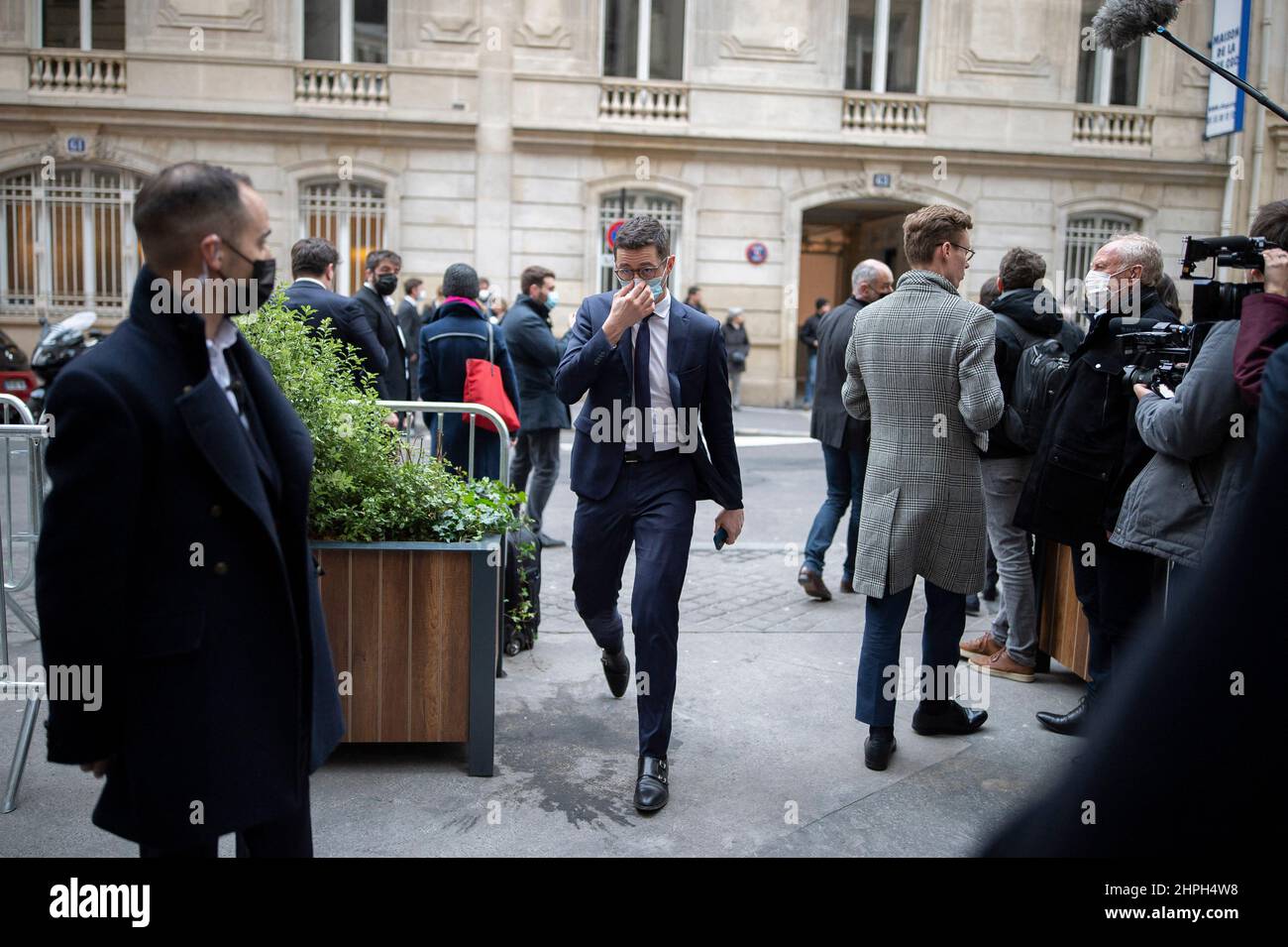 Vincent Caure during a meeting with the executive office members of the ...