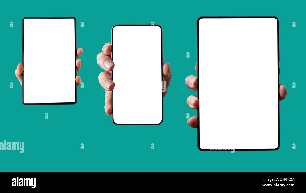 Screen hands hi-res stock photography and images - Alamy