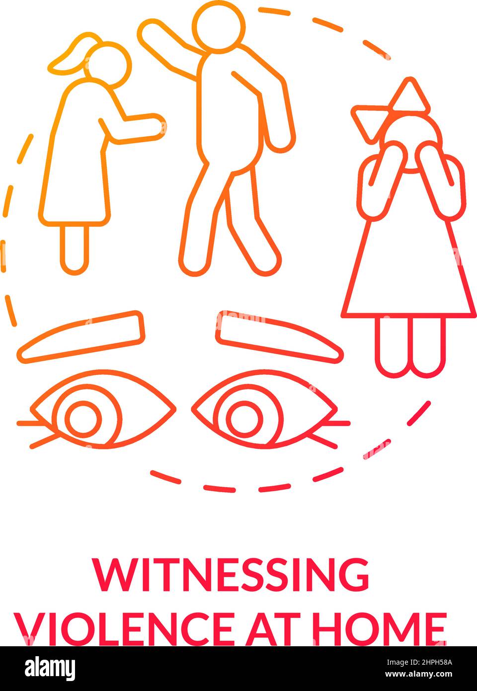 Witnessing trauma Stock Vector Images - Alamy