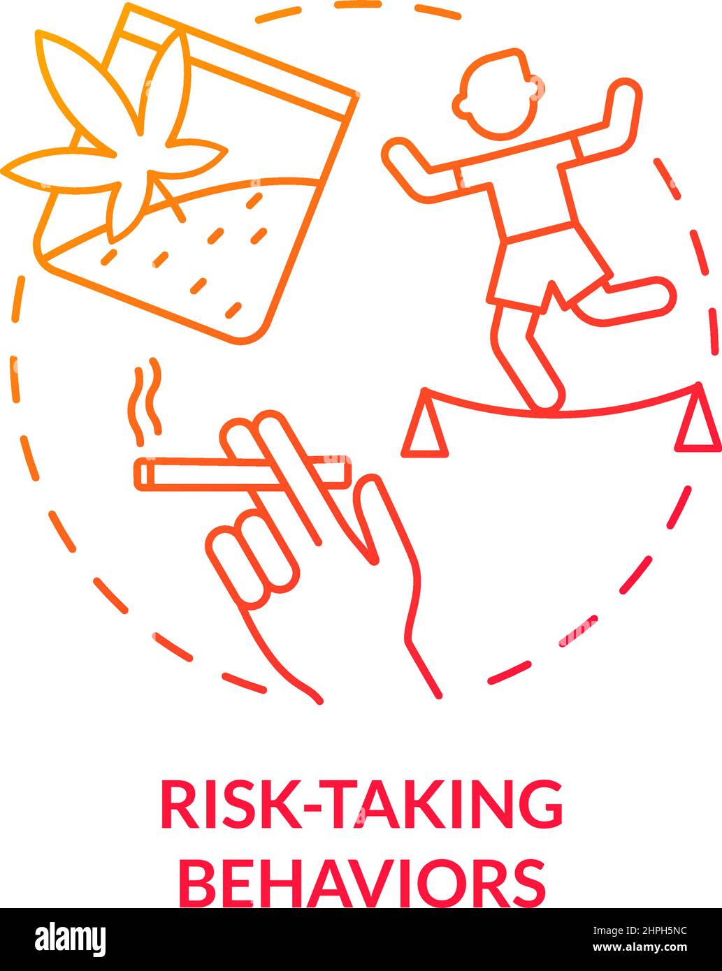 Risky behaviour Stock Vector Images - Alamy