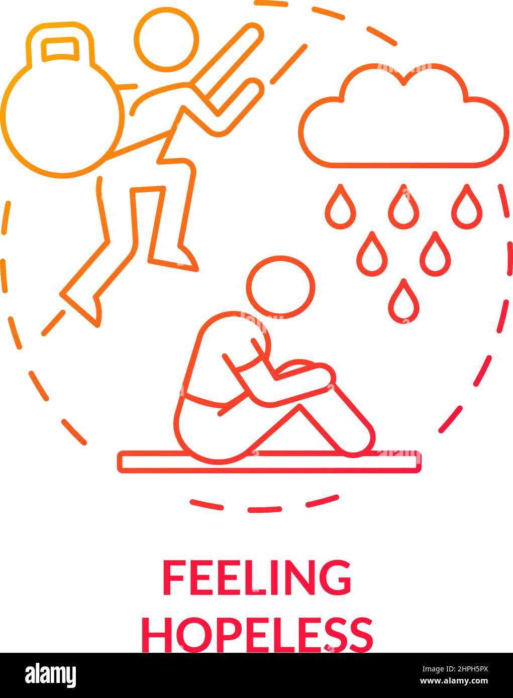 Hopeless sorrow Stock Vector Images - Alamy