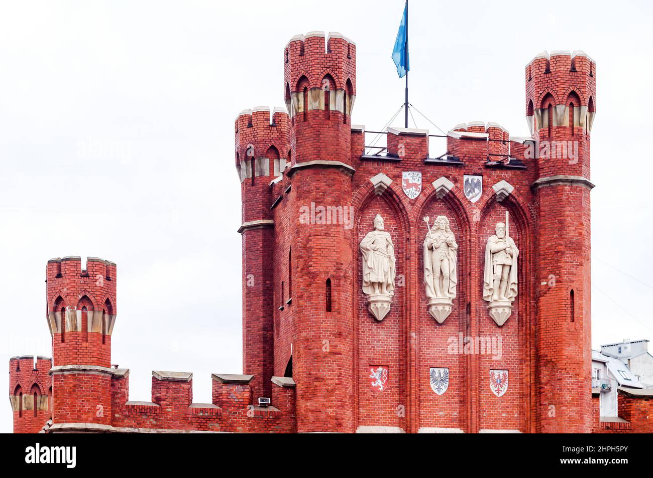 Kaliningrad, Russia, January 4, 2022. Royal Gate. The architecture of ...