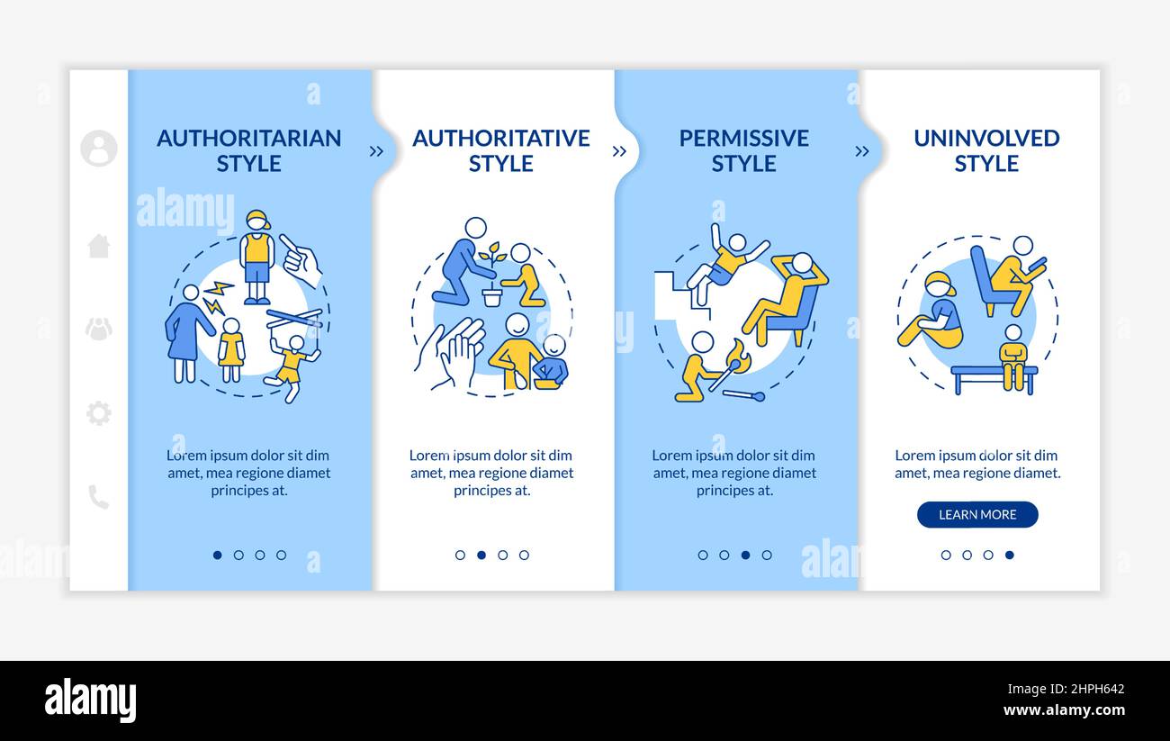 Parental involvement in child wellbeing blue and white onboarding ...