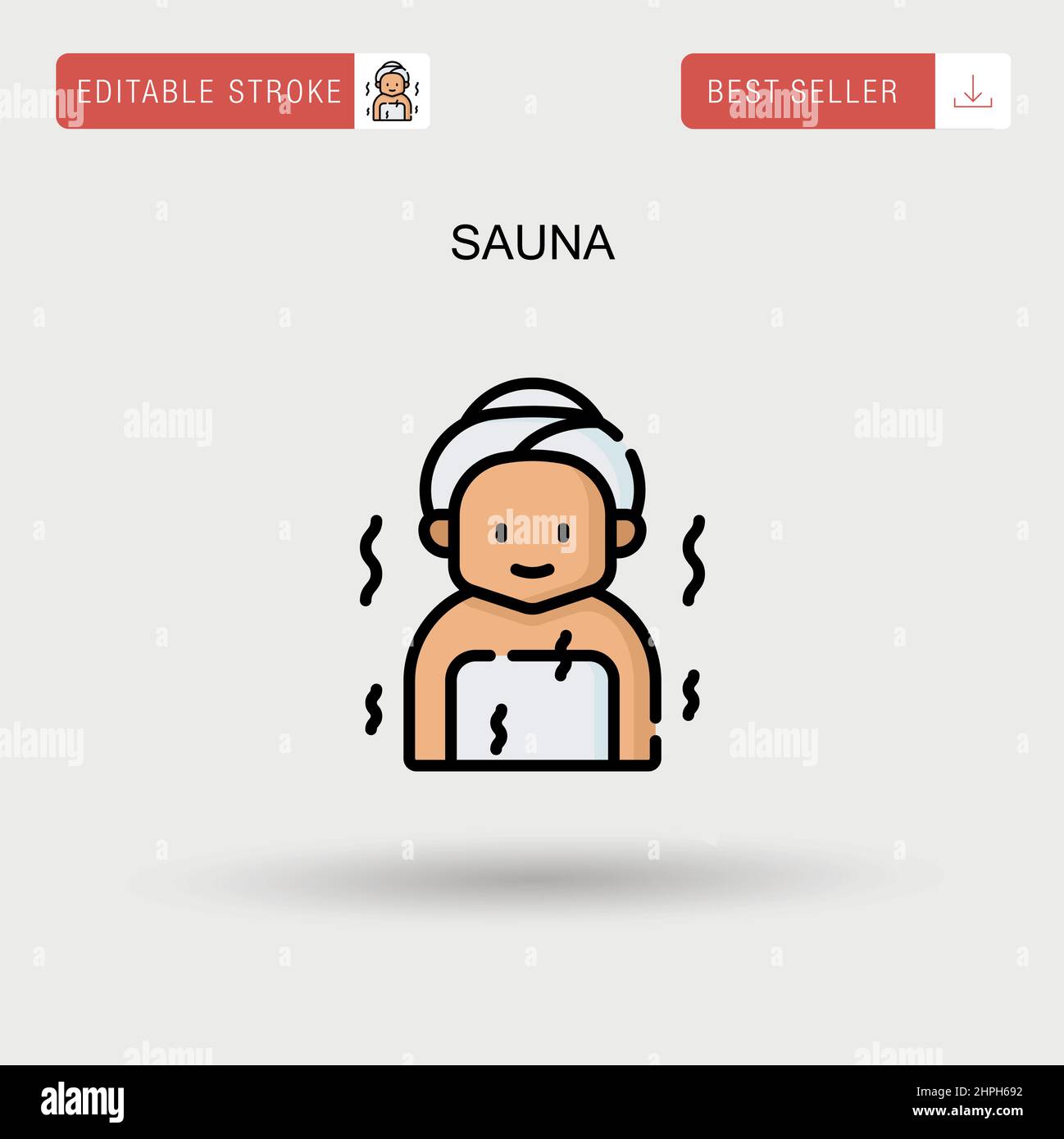 Sauna hygiene accessories bath Stock Vector Images - Alamy