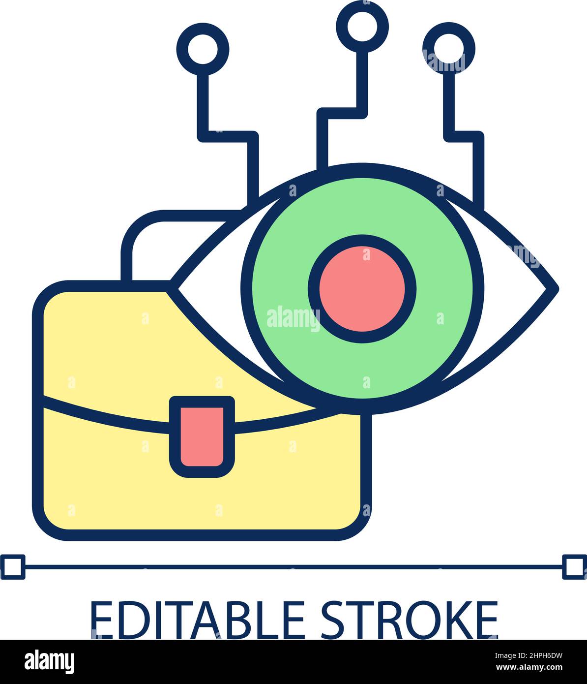 Autonomous work searching RGB color icon Stock Vector Image & Art - Alamy