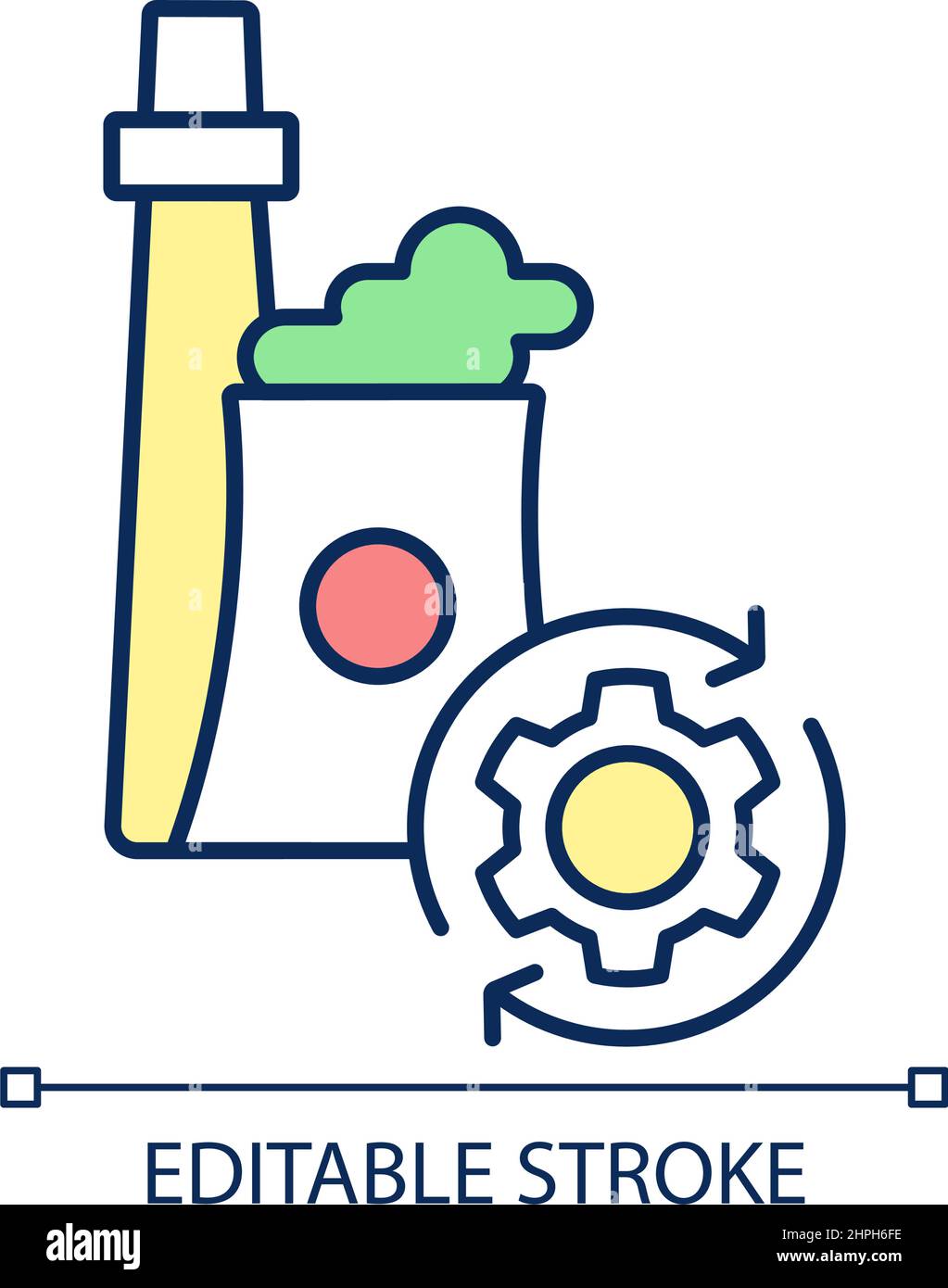 Industrial changes RGB color icon Stock Vector Image & Art - Alamy