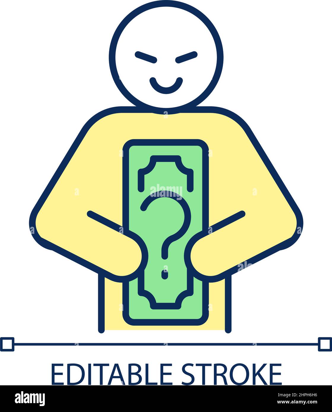 Financial fraud RGB color icon Stock Vector Image & Art - Alamy