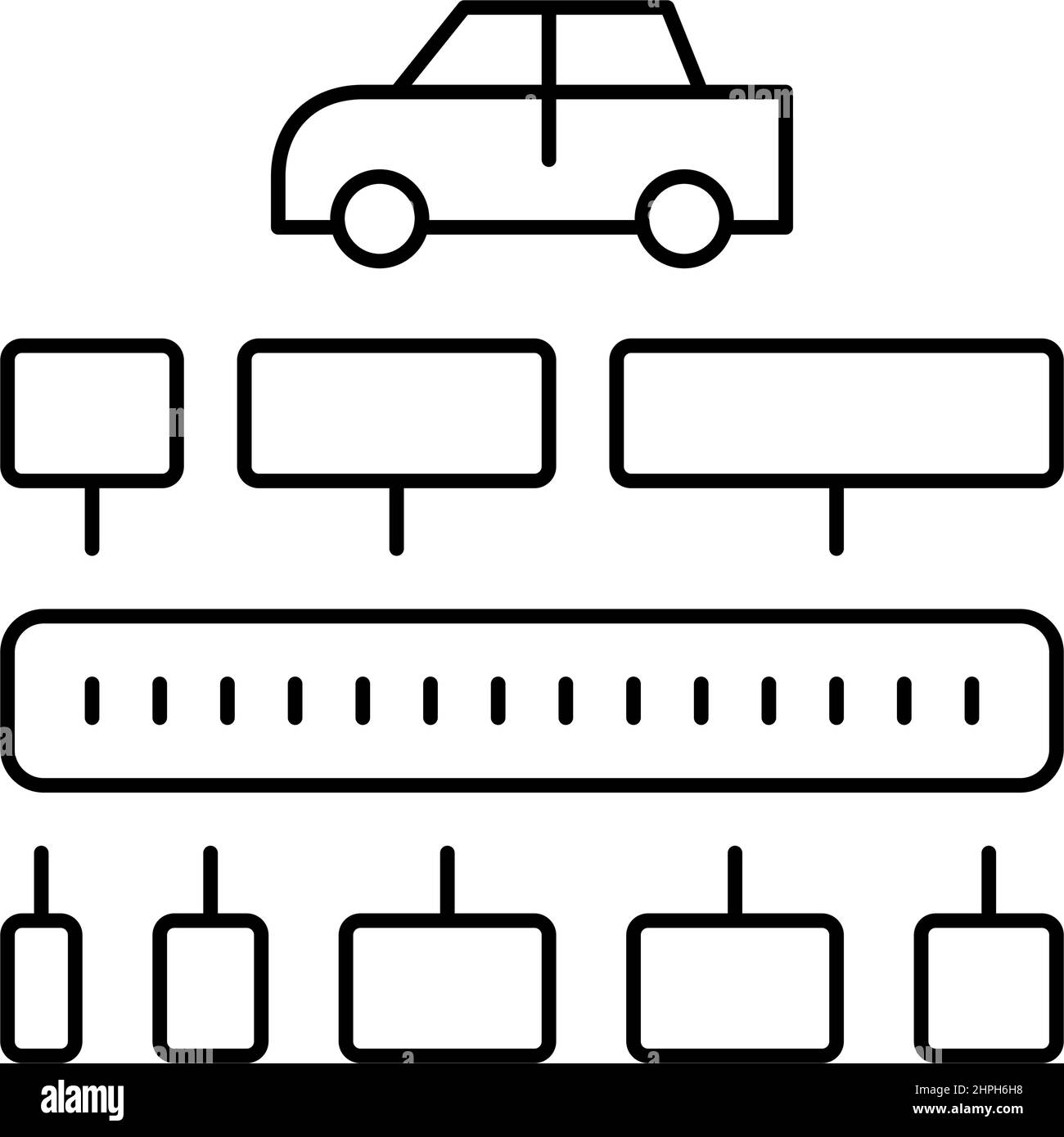 vin code decoder line icon vector illustration Stock Vector Image & Art ...