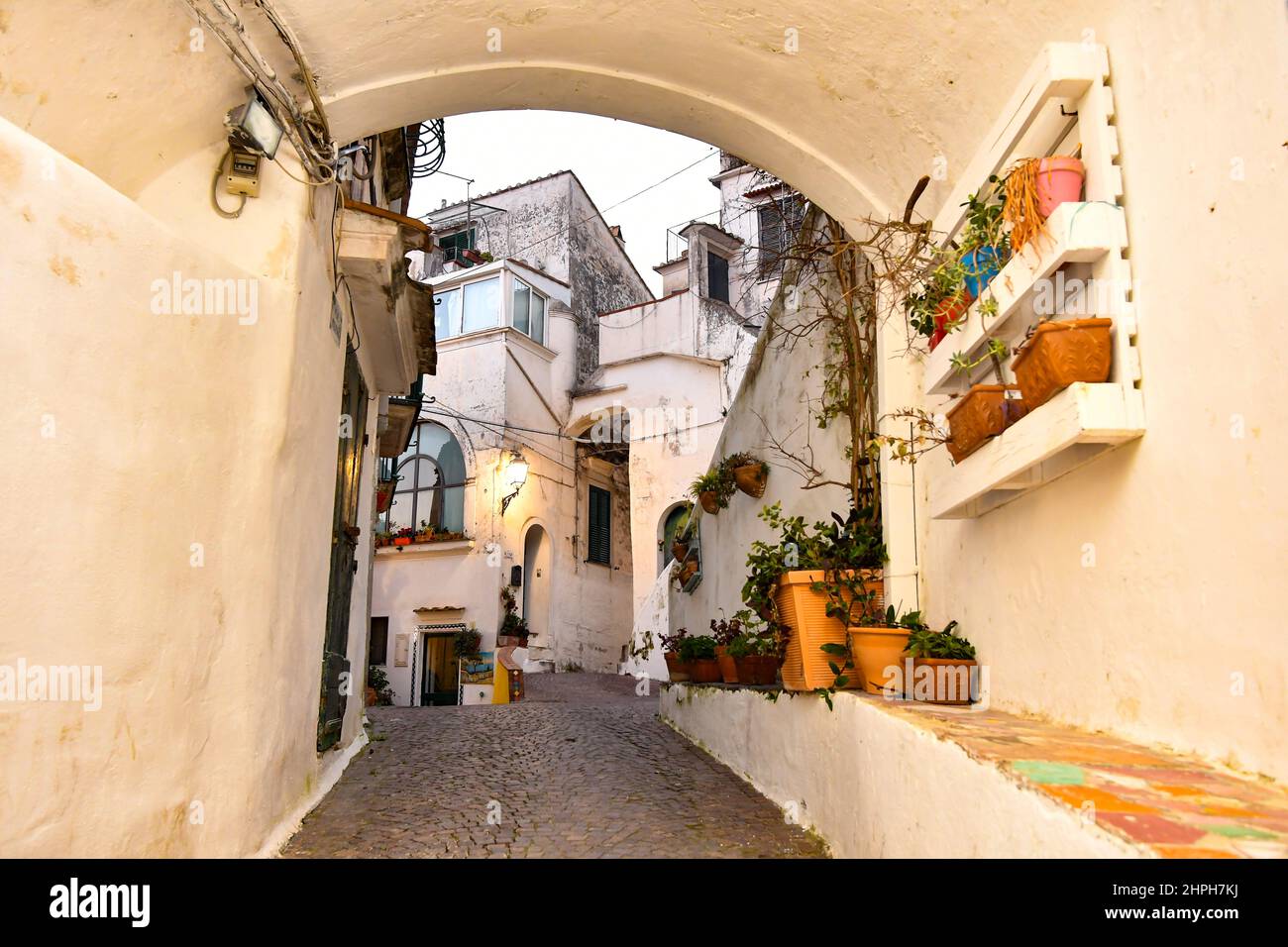 The Italian village of Albori Stock Photo - Alamy