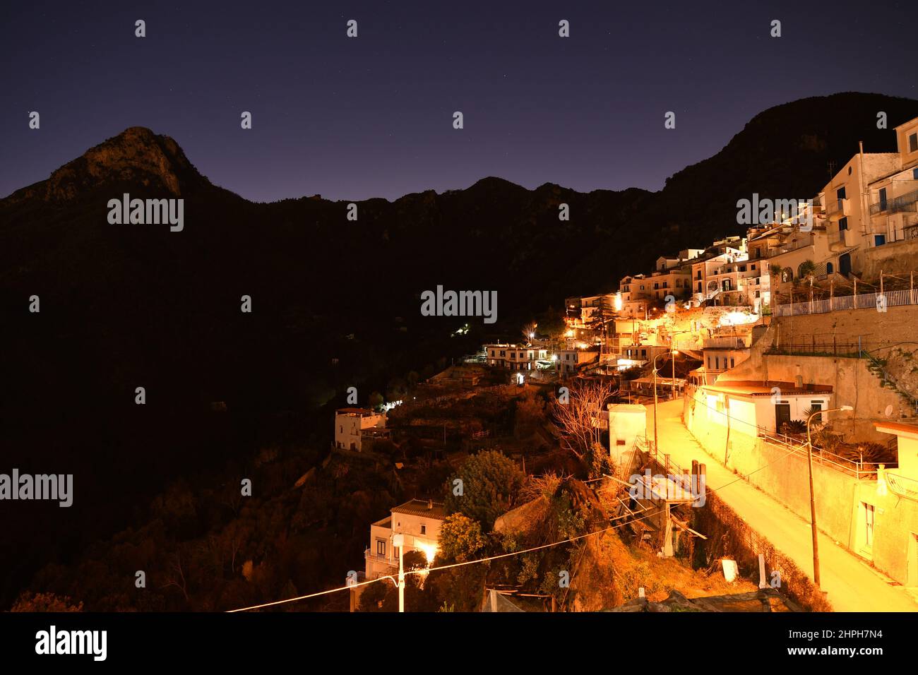 The Italian village of Albori Stock Photo - Alamy