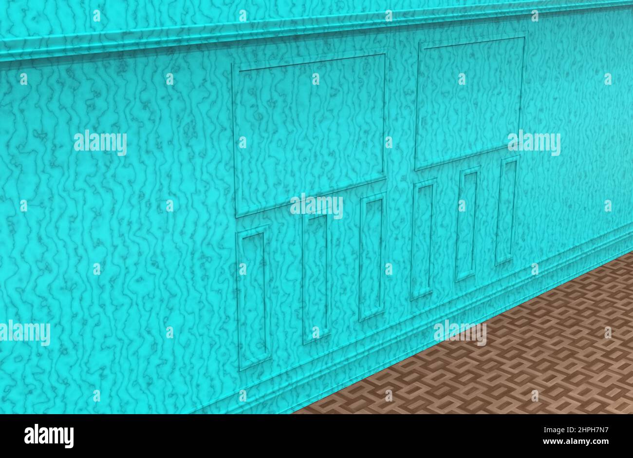 background wall interior vintage style 3d illustration Stock Photo - Alamy