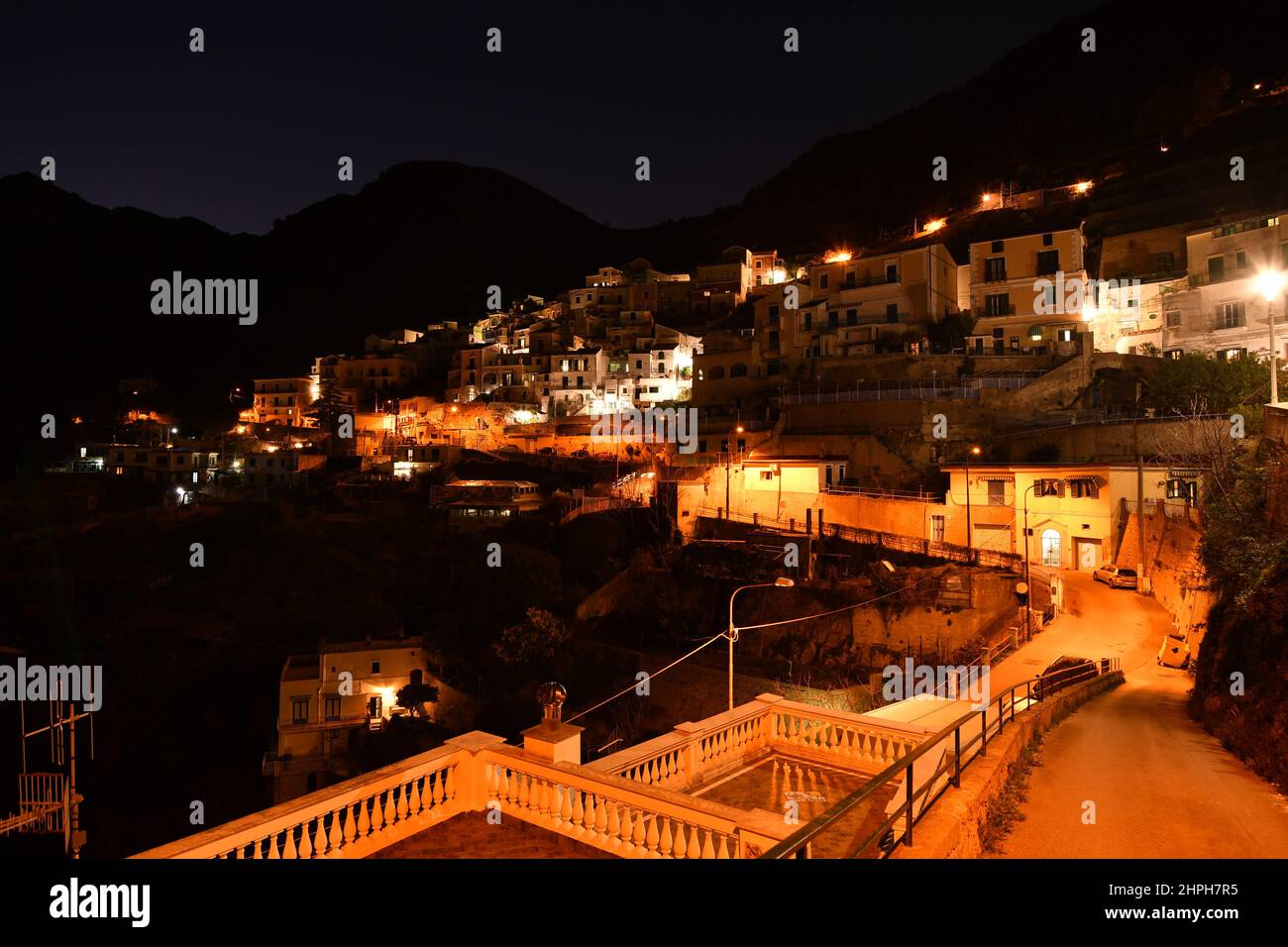 The Italian village of Albori Stock Photo - Alamy