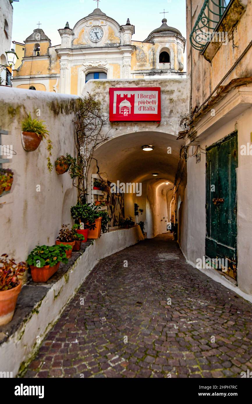 The Italian village of Albori Stock Photo - Alamy