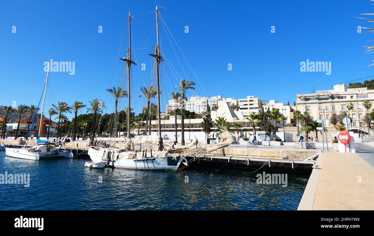 Cartagena Port, Spain Stock Photo - Alamy
