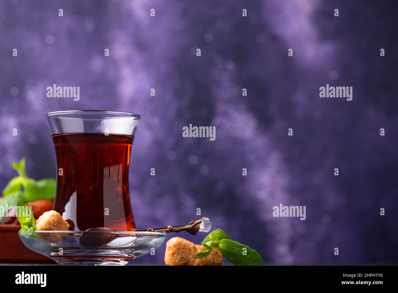 Turkish tea with dried fruits Stock Photo - Alamy