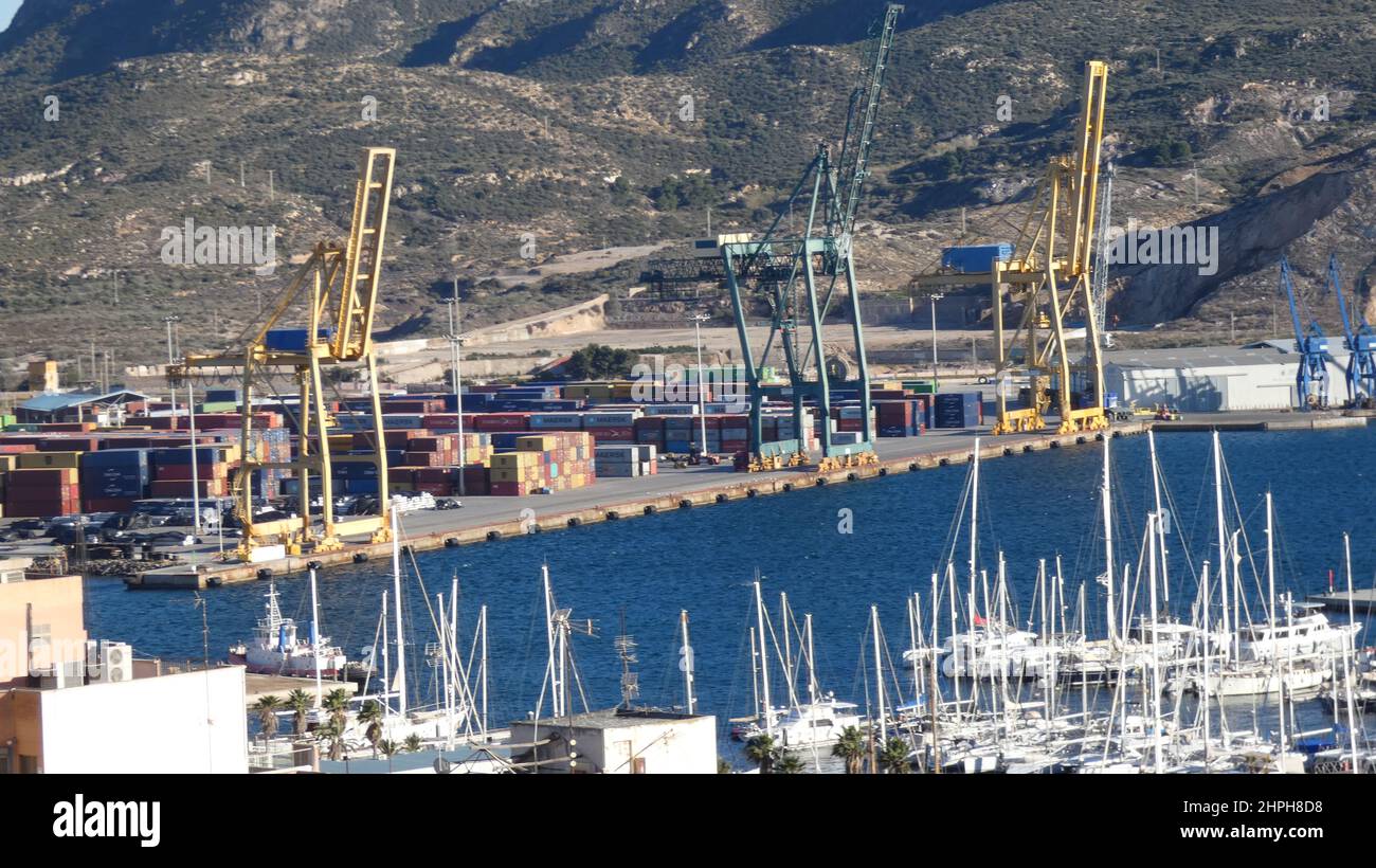 Port of Cartagena, Spain Stock Photo - Alamy