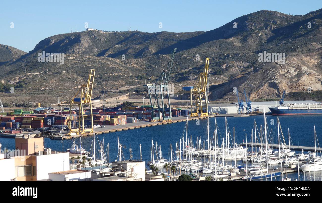 Port of Cartagena, Spain Stock Photo - Alamy