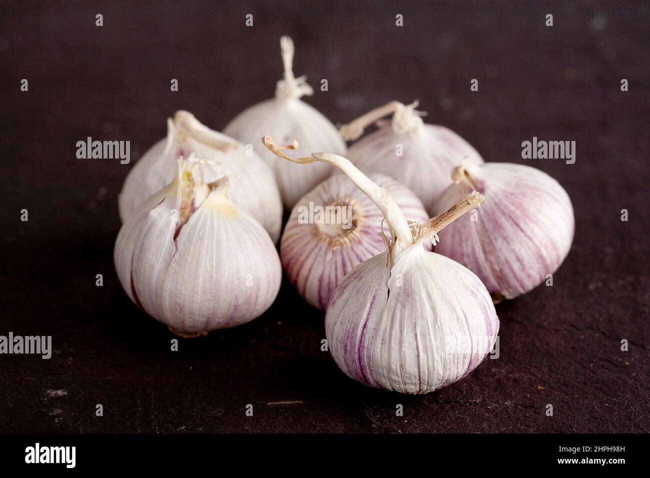 Stylised image of garlic taken in a studio with professional lighting ...