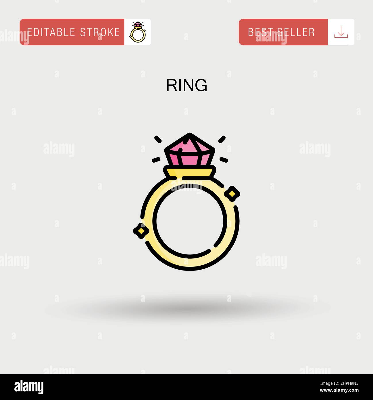 Ring Simple vector icon Stock Vector Image & Art - Alamy