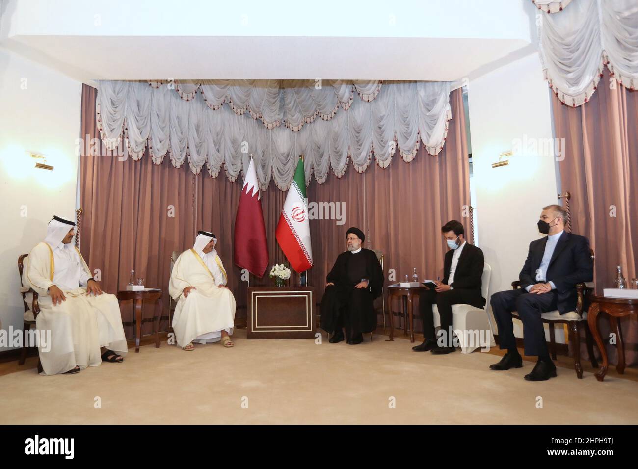 Doha, Doha, Qatar. 21st Feb, 2022. A handout photo made available by ...