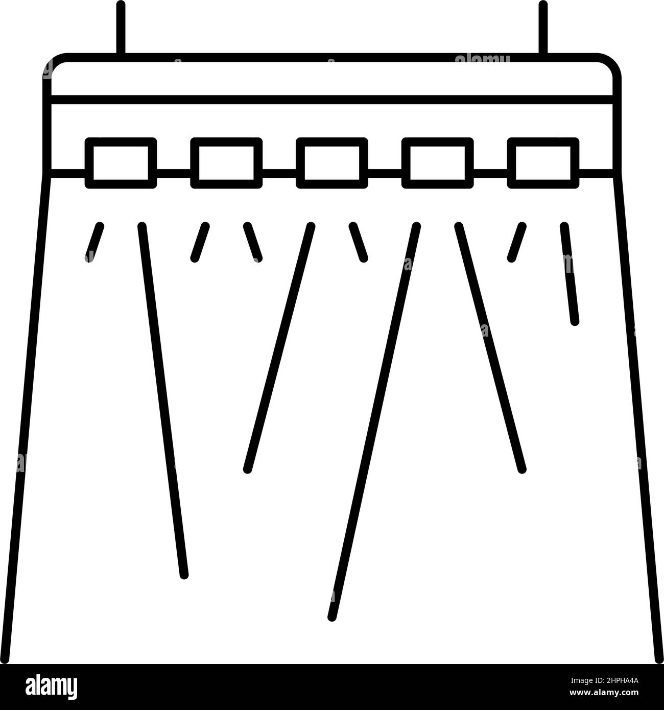 concert lighting line icon vector illustration Stock Vector Image & Art ...