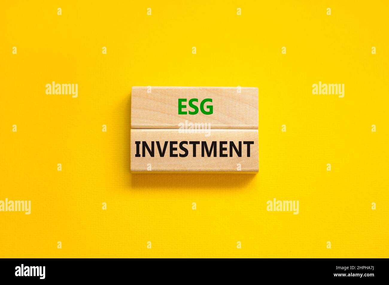 ESG environmental social governance investment symbol. Concept words ...