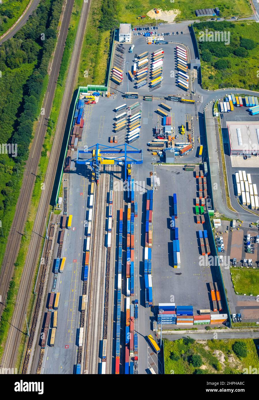 Samskip multimodal rail terminal in the friemersheim district of ...