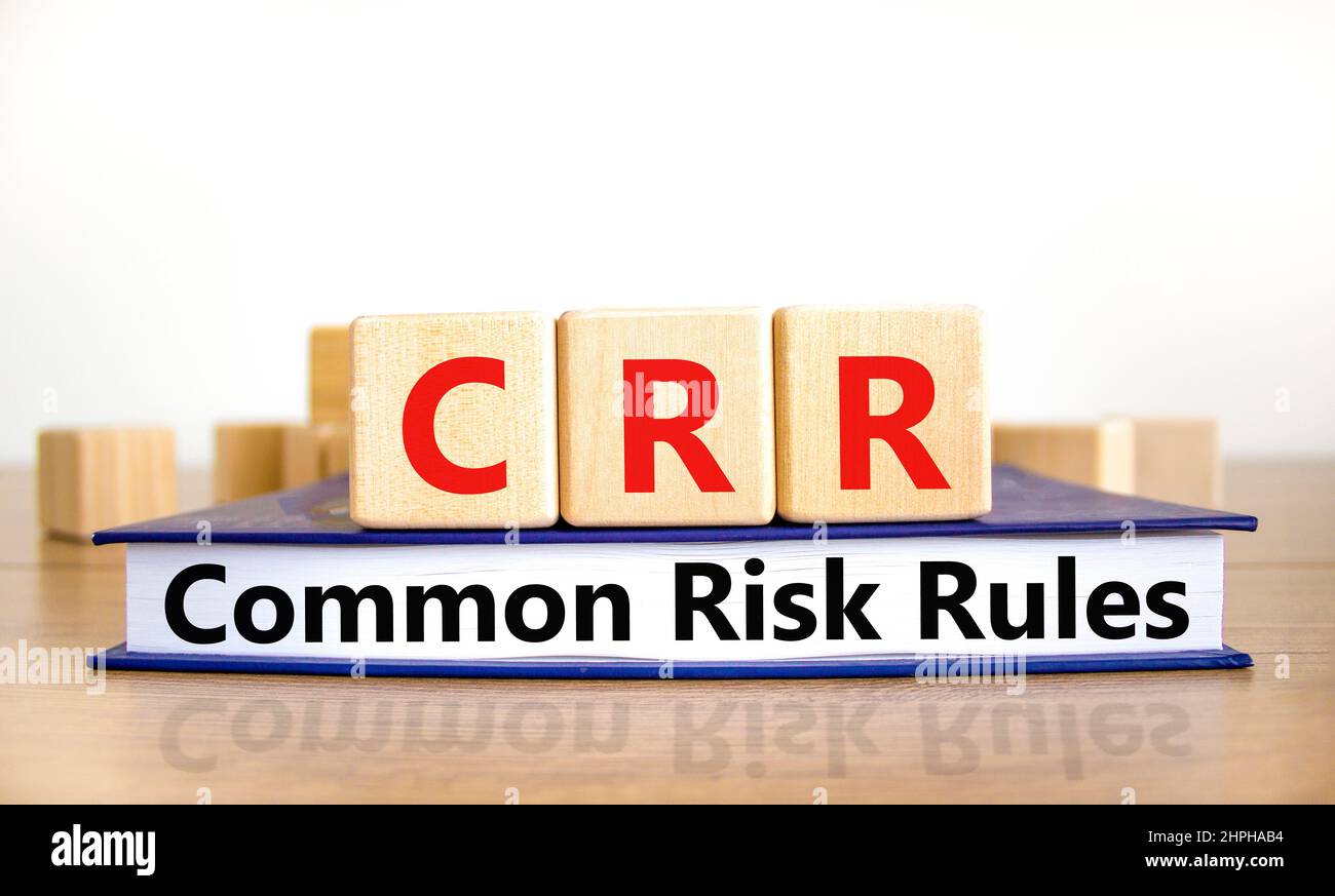 CRR common risk rules symbol. Concept words CRR common risk rules on ...