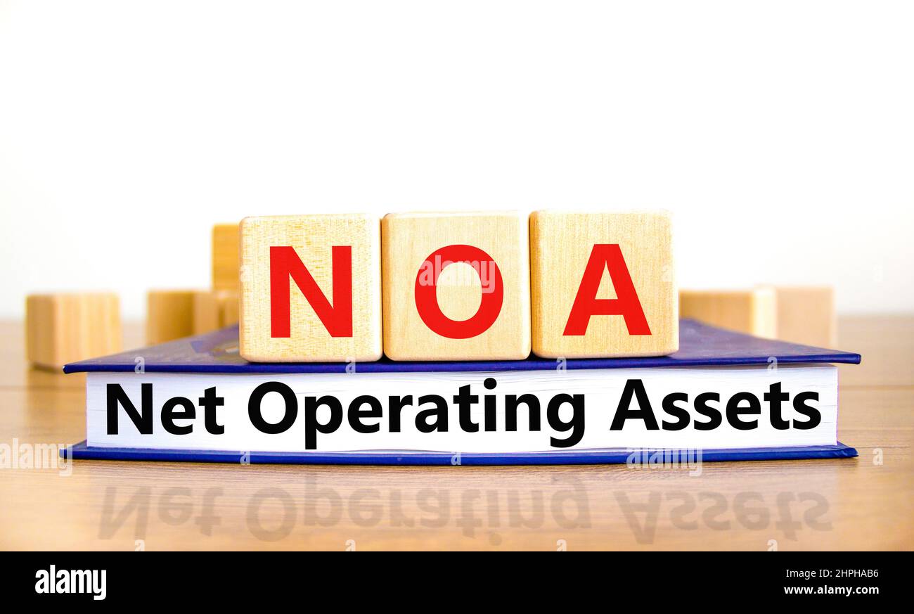 NOA net operating assets symbol. Concept words NOA net operating assets ...