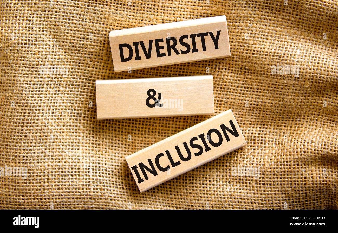 D and I, Diversity and inclusion symbol. Concept words D and I ...