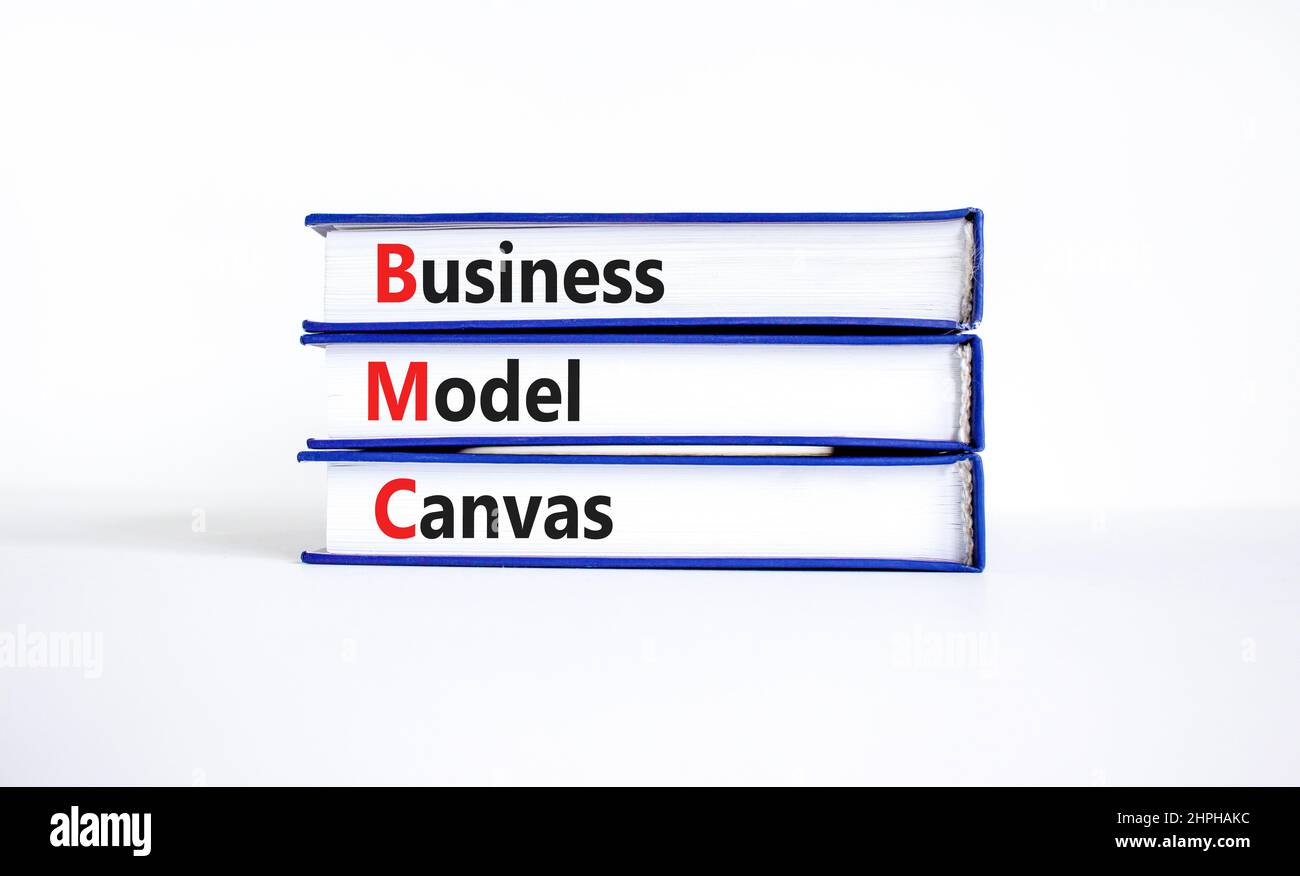 BMC business model canvas symbol. Concept words BMC business model ...