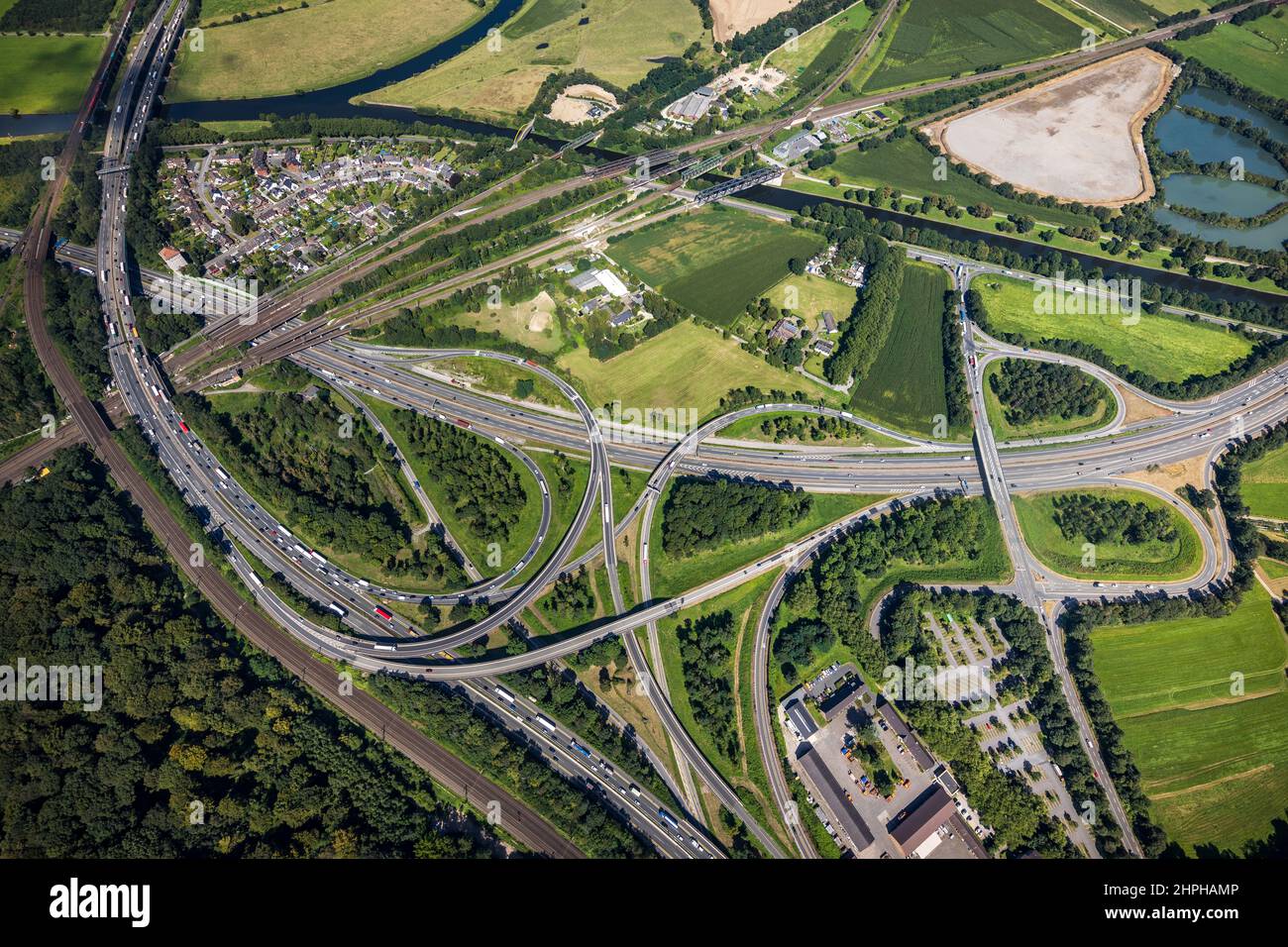 Autobahnkreuz luftbild deutschland hi-res stock photography and images ...