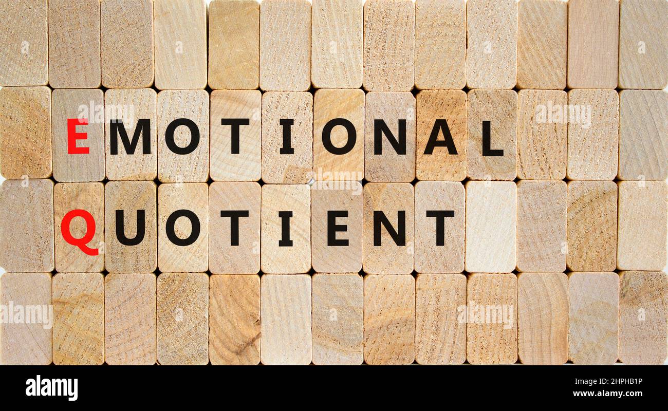 EQ emotional quotient symbol. Concept words EQ emotional quotient on ...