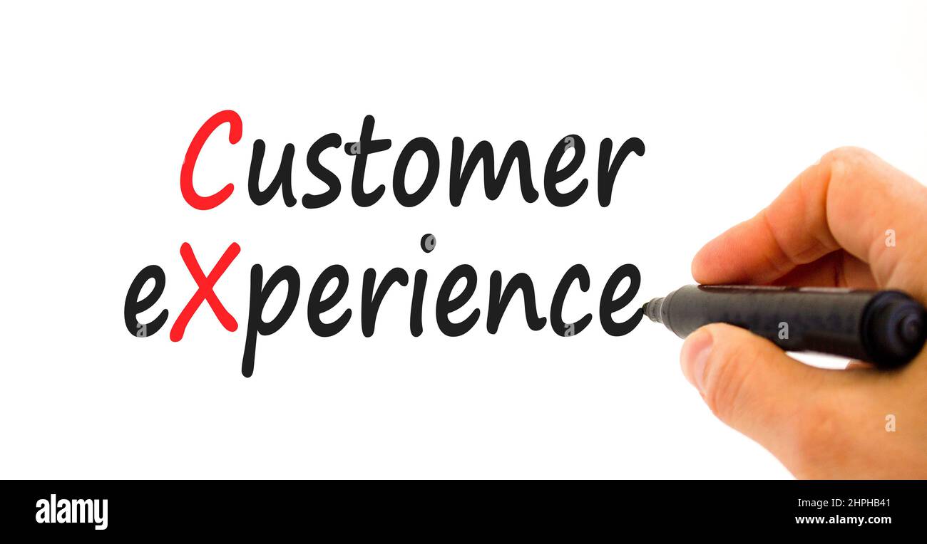 CX customer experience symbol. Concept words CX customer experience on ...