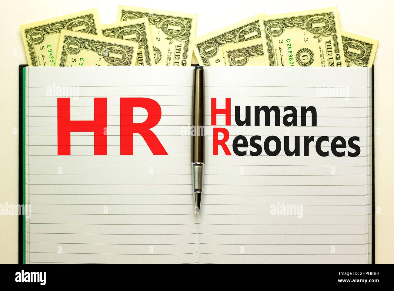 HR Human resources symbol. Concept words HR Human resources on white ...
