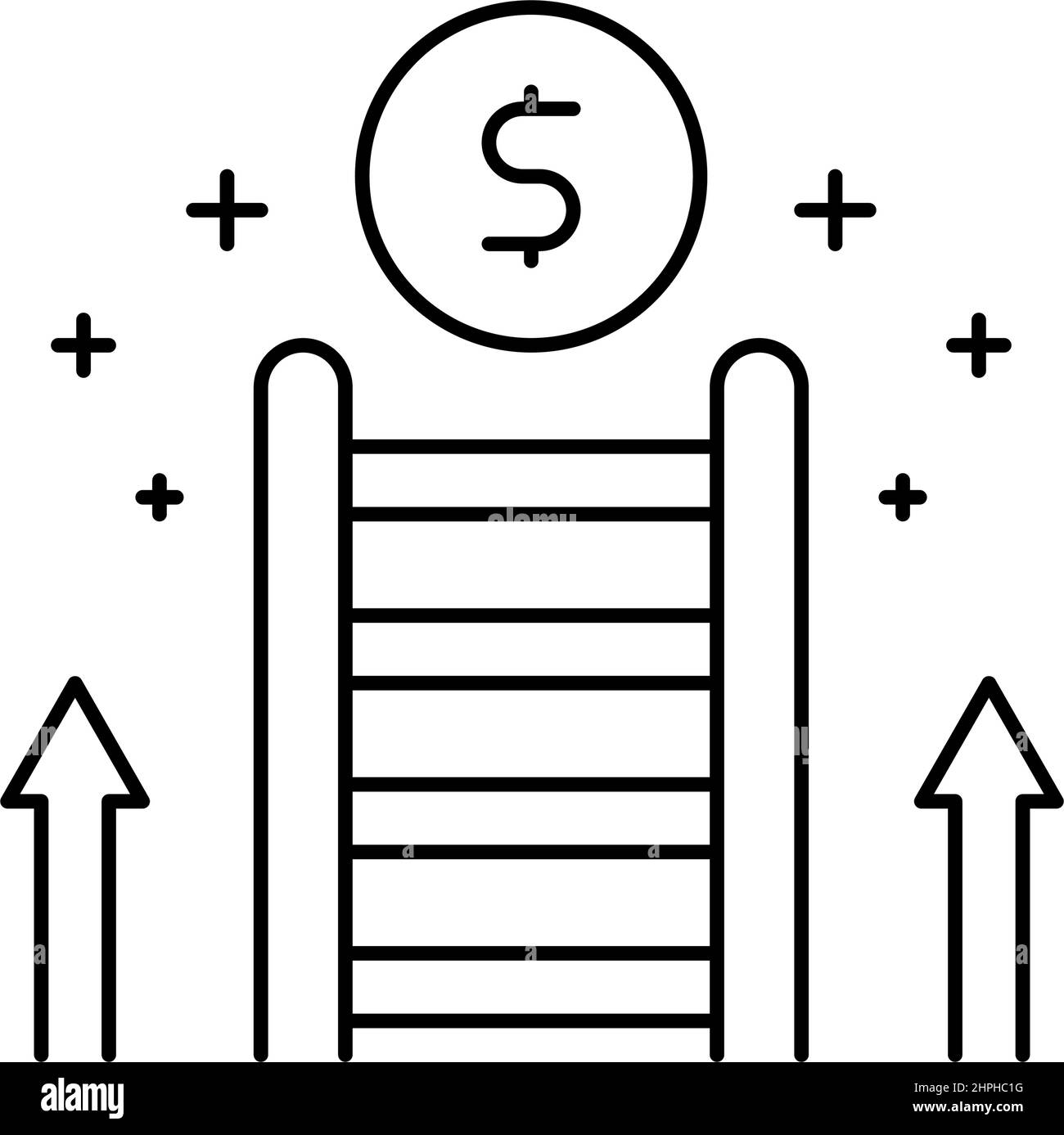 Career report icon outline Cut Out Stock Images & Pictures - Alamy