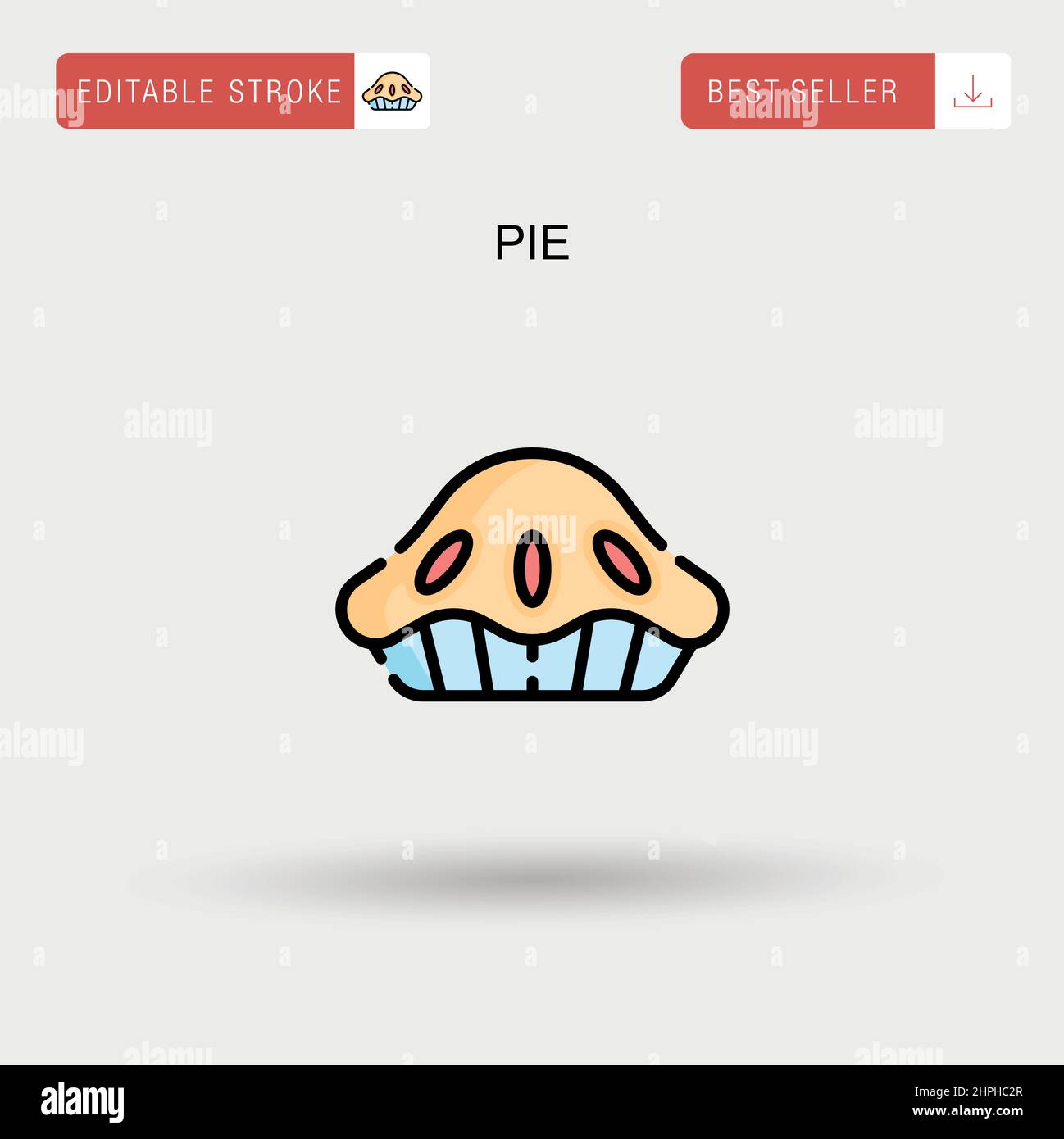 Circle graph icon simple Stock Vector Images - Alamy